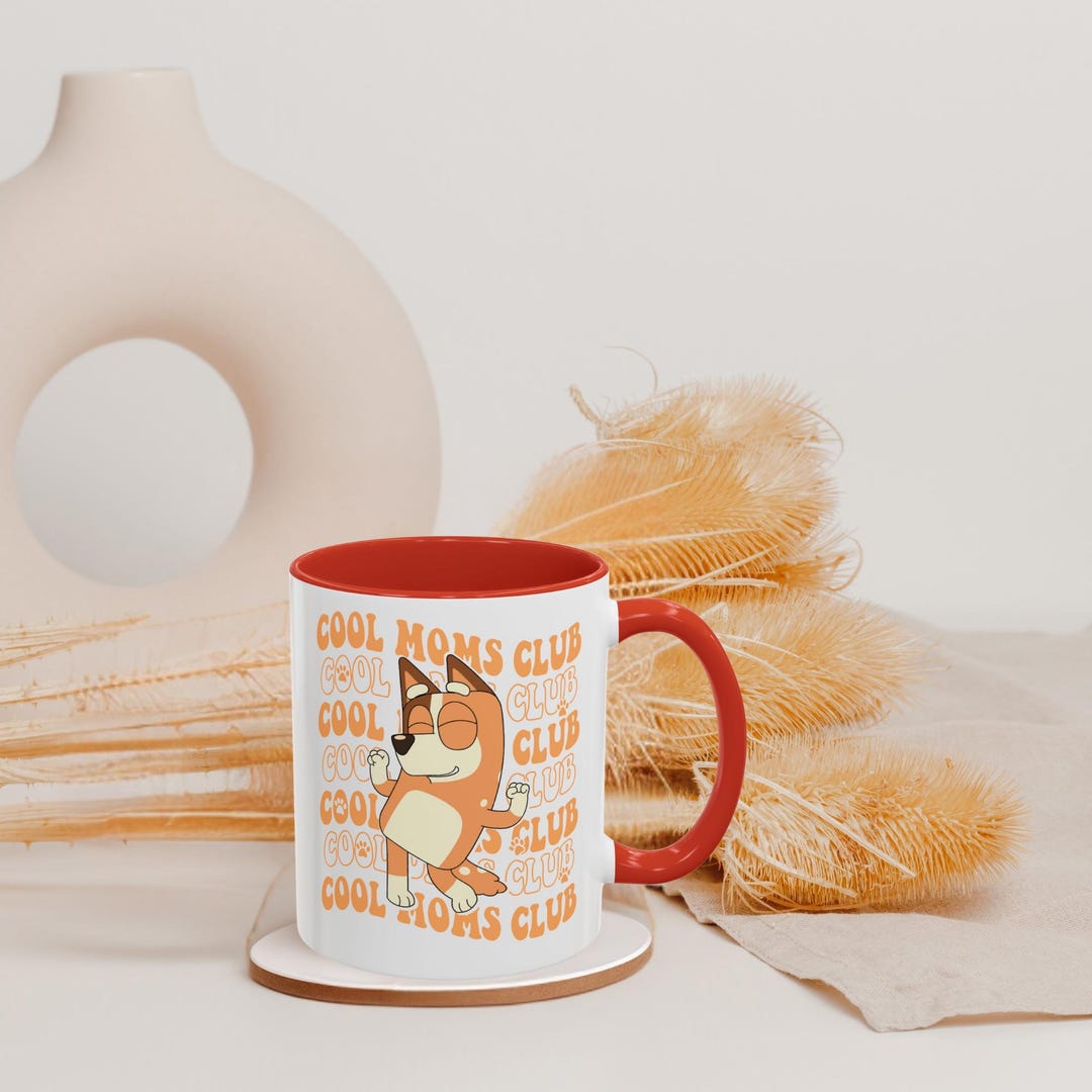 Cool Moms Club Coffee Mug, Bluey, Chilli, 11oz Mug, Gift for Mothers ...