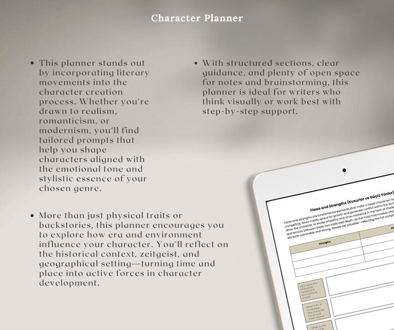 Novel Character Sheet, Novel Writing, Author Journal, Character Chart ...