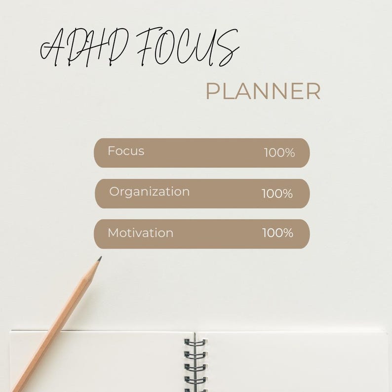 ADHD Focus Planner: Priority Matrix, Digital Task Management - Etsy