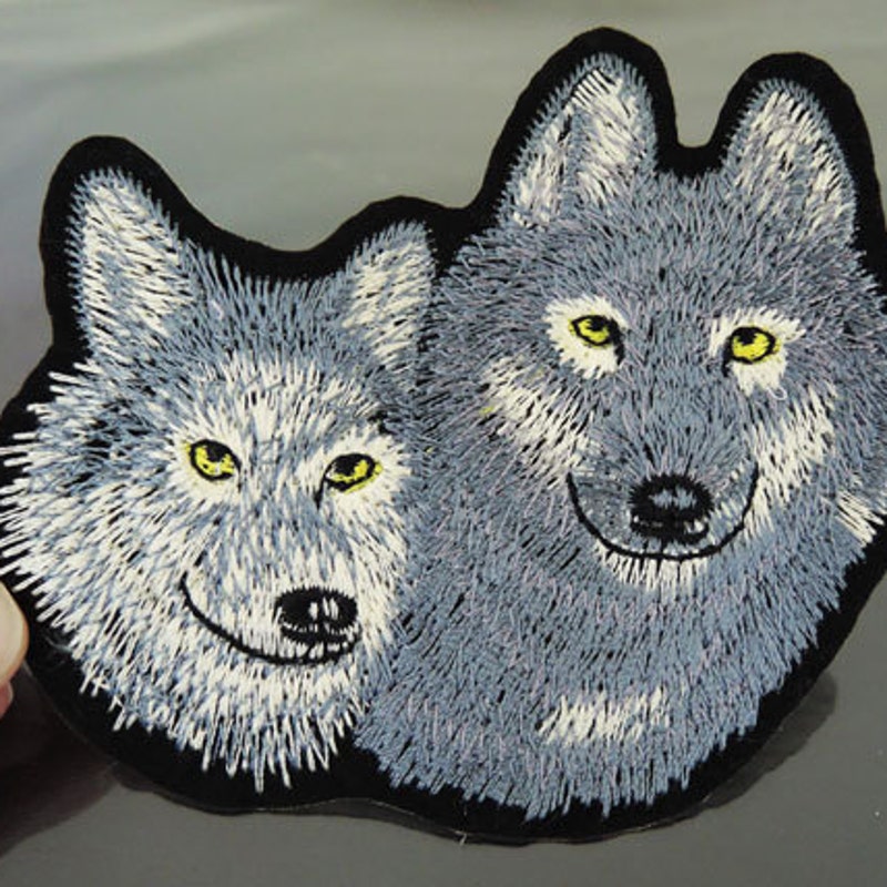 Large Wolf Patch - Etsy