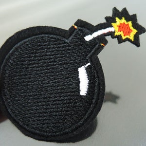 Black Bomb Patches Iron on Patches or Sewing on Patch Black Patches ...