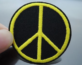 Peace Patches Iron on Patches Peace Patch Round Applique - Etsy
