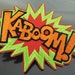 KABOOM Letter Patches - Large Iron on Patch or Sewing on Patch Letter ...