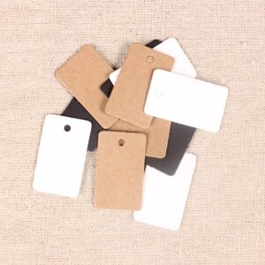 Kraft Paper Tags - 50pcs Kraft Tags Rectangle Tag Price Tags Hang Tags ...