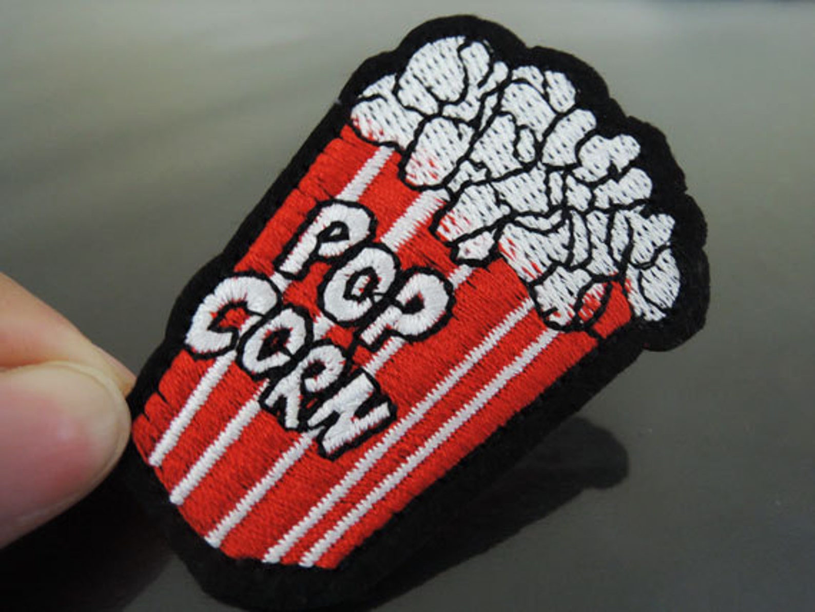 Pop Corn Letter Patches Iron on or Sewing on Patch Popcorn | Etsy