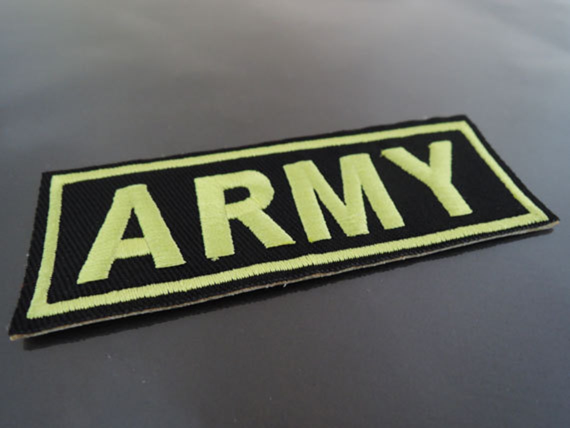 ARMY Letter Patches Iron on or Sewing on Patch Letter - Etsy
