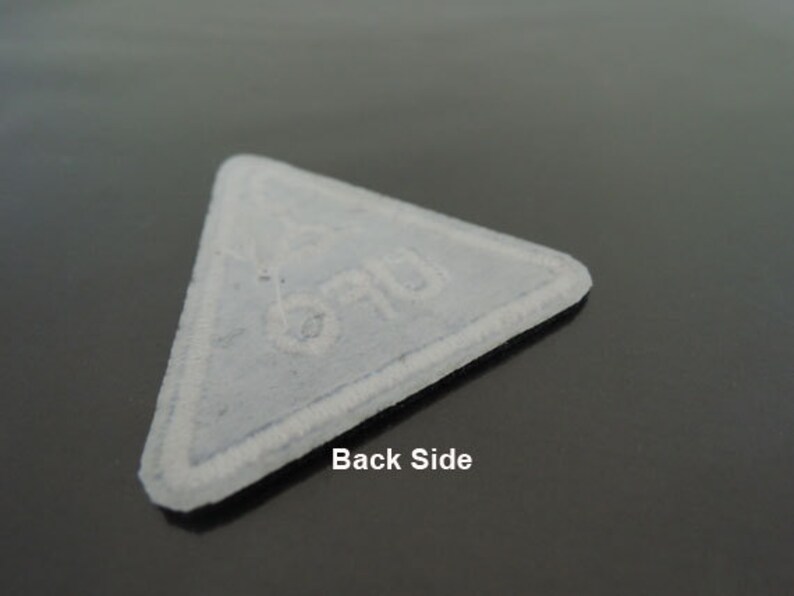 Iron on Patch UFO Patches Black White Letter Patch Triangle - Etsy