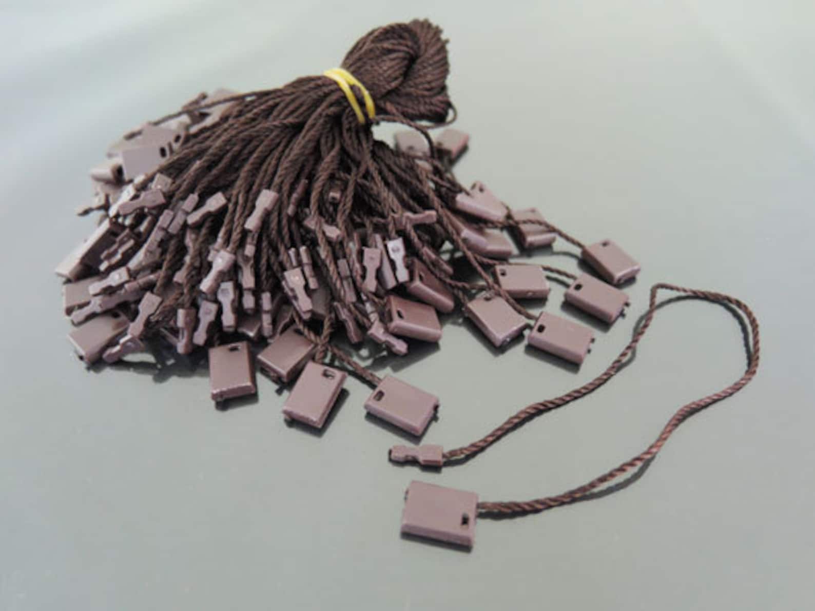 Hang Tag String 100pcs Dark Brown Hang Tag String With | Etsy