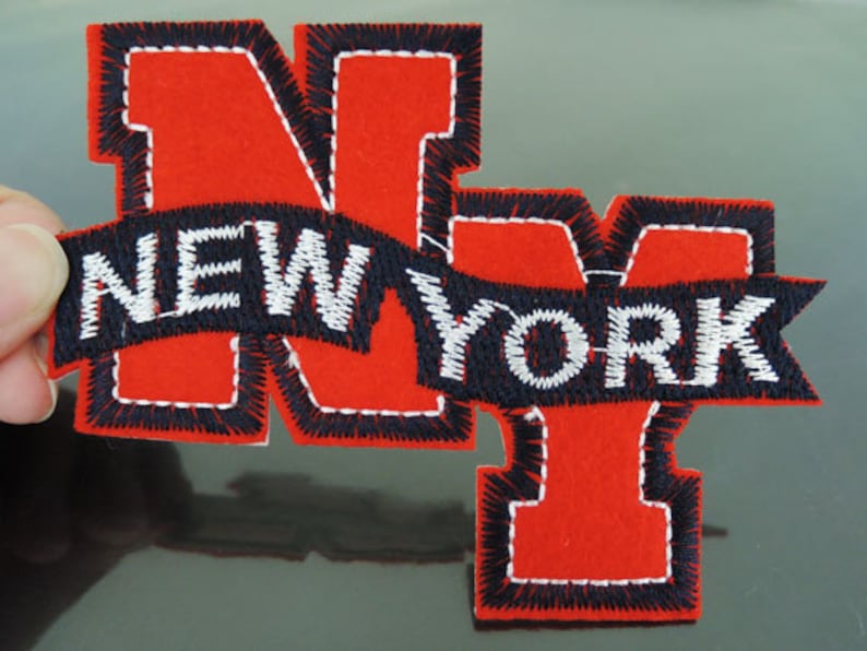 NEW YORK Letter Patches - Iron on or Sewing on Patch NY Letter Patches ...