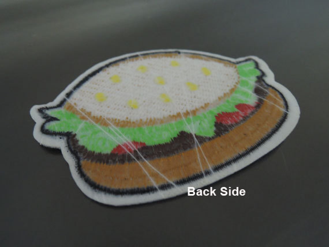 Hamburger Patches Iron on Patches or Sewing on Patch - Etsy