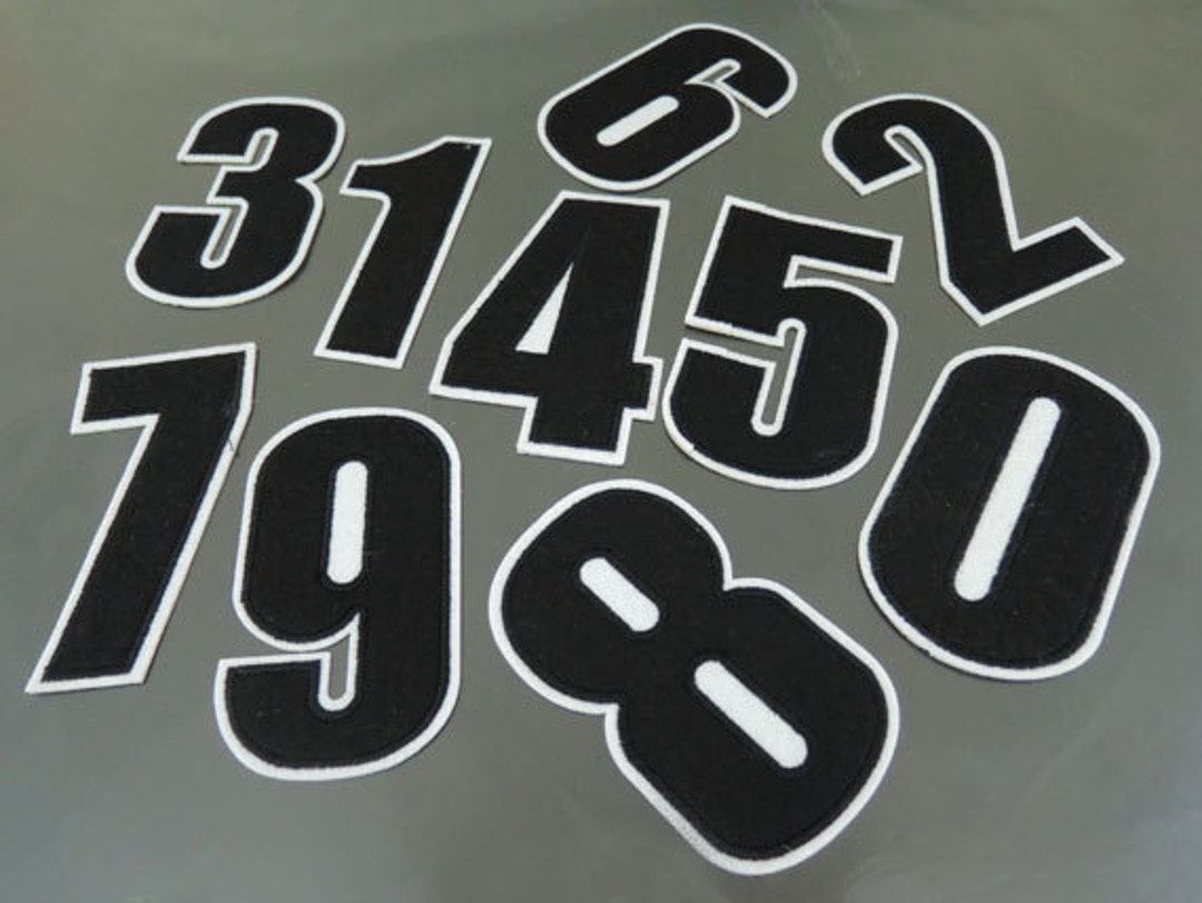 Large Number Patches - Iron on Patch or Sewing on Patch 0-9 Number ...