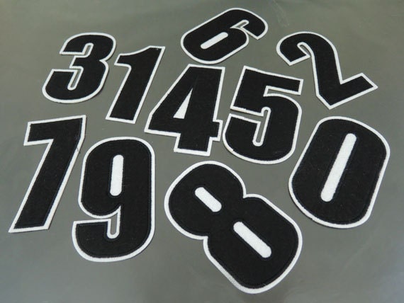 Large Number Patches - Iron on Patch or Sewing on Patch 0-9 Number ...