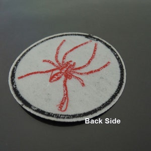 Spider Patches - Iron on Patches or Sewing on Patch Black Red Spiders ...