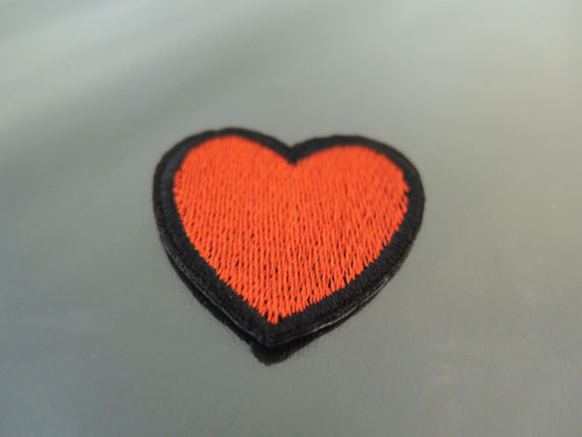Iron on Patch Heart Patch Red Heart Love Patches Iron on | Etsy