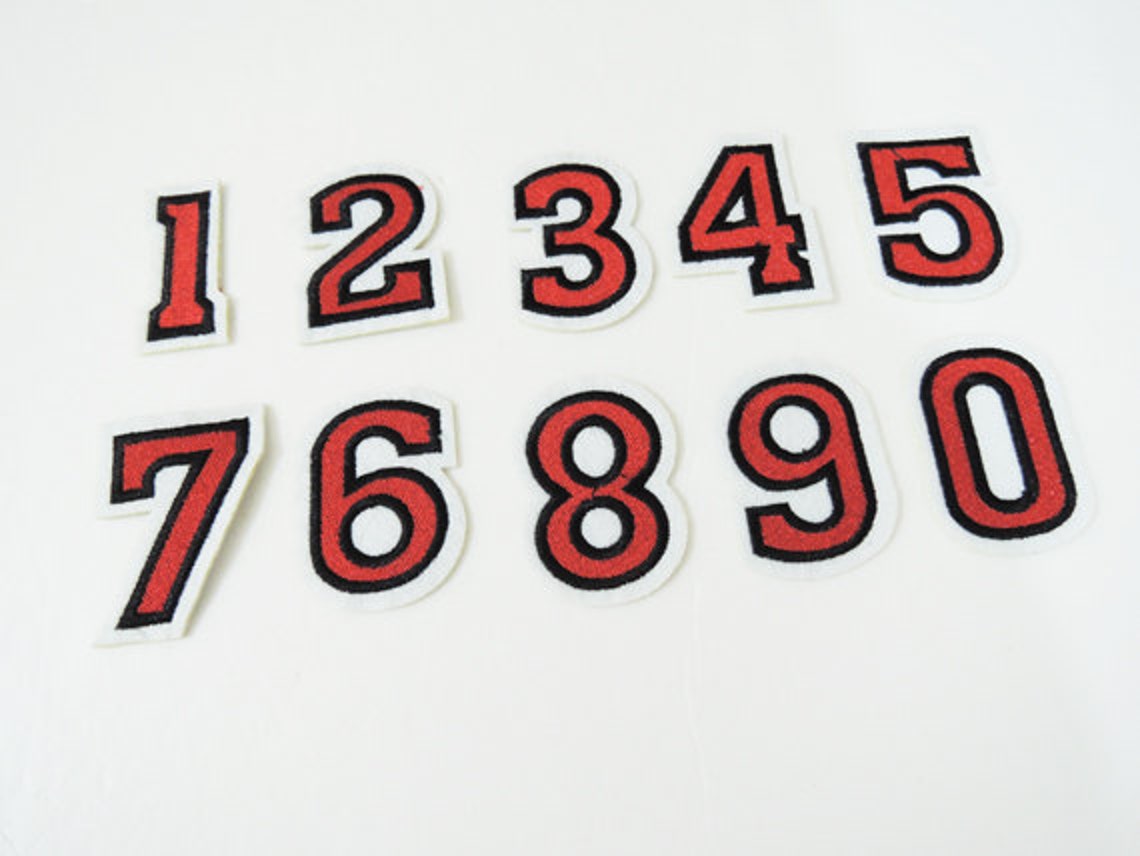 Number Patches Iron on or Sewing on Patch 0-9 Number Patches - Etsy