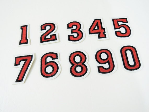 Number Patches Iron on or Sewing on Patch 0-9 Number Patches - Etsy