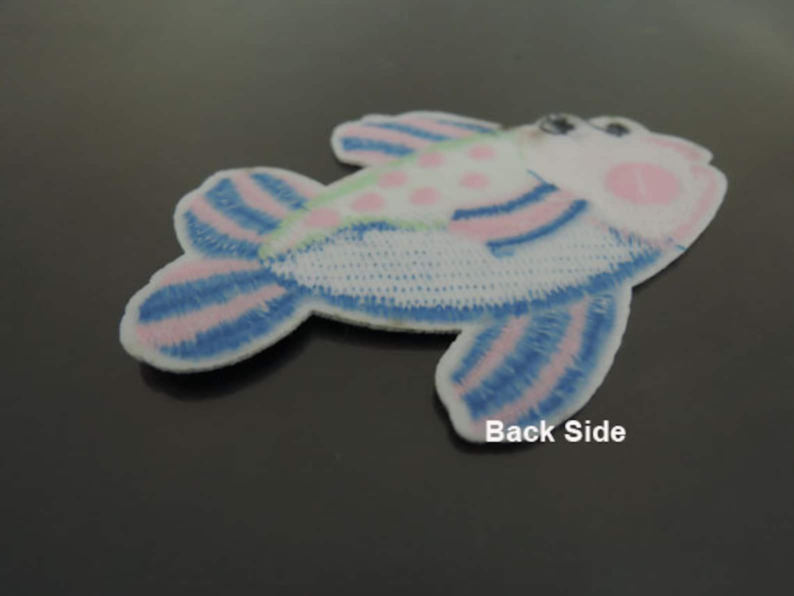 Fish Patch Pastel Blue Pink Fish Patches Colorful Fish Patches - Etsy
