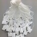 Hang Tag String 100pcs White Hang Tag String With Plastic - Etsy