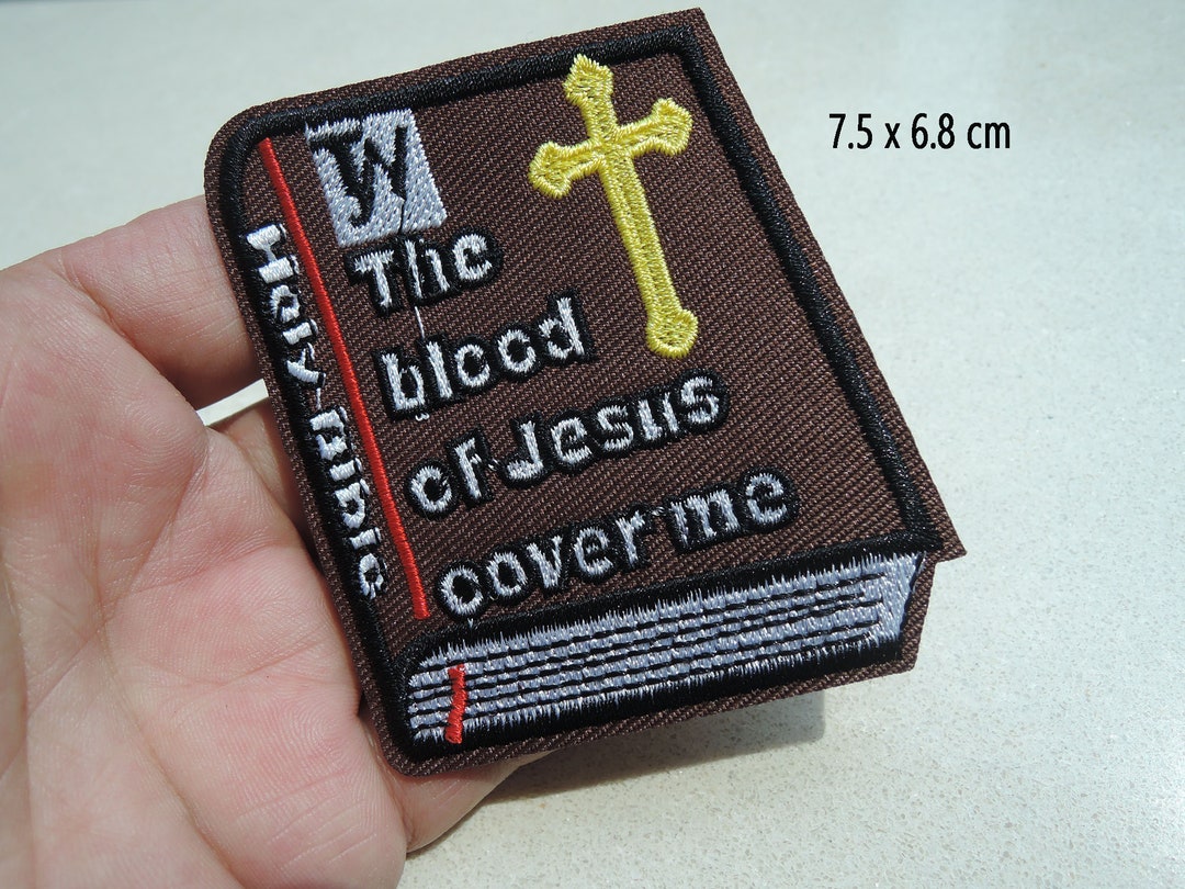 Iron on Patch Bibles Cross Crucifix Patches Embroidered Patch Iron on ...