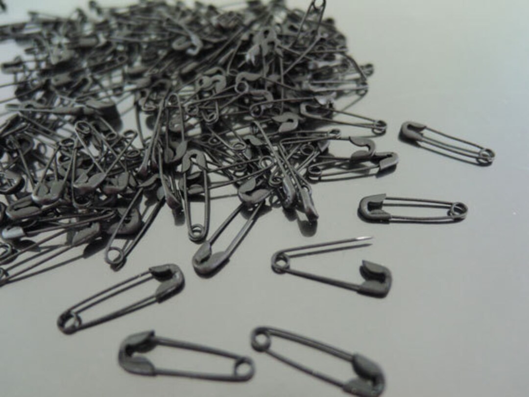 1000pcs Black Small Safety Pin - Etsy