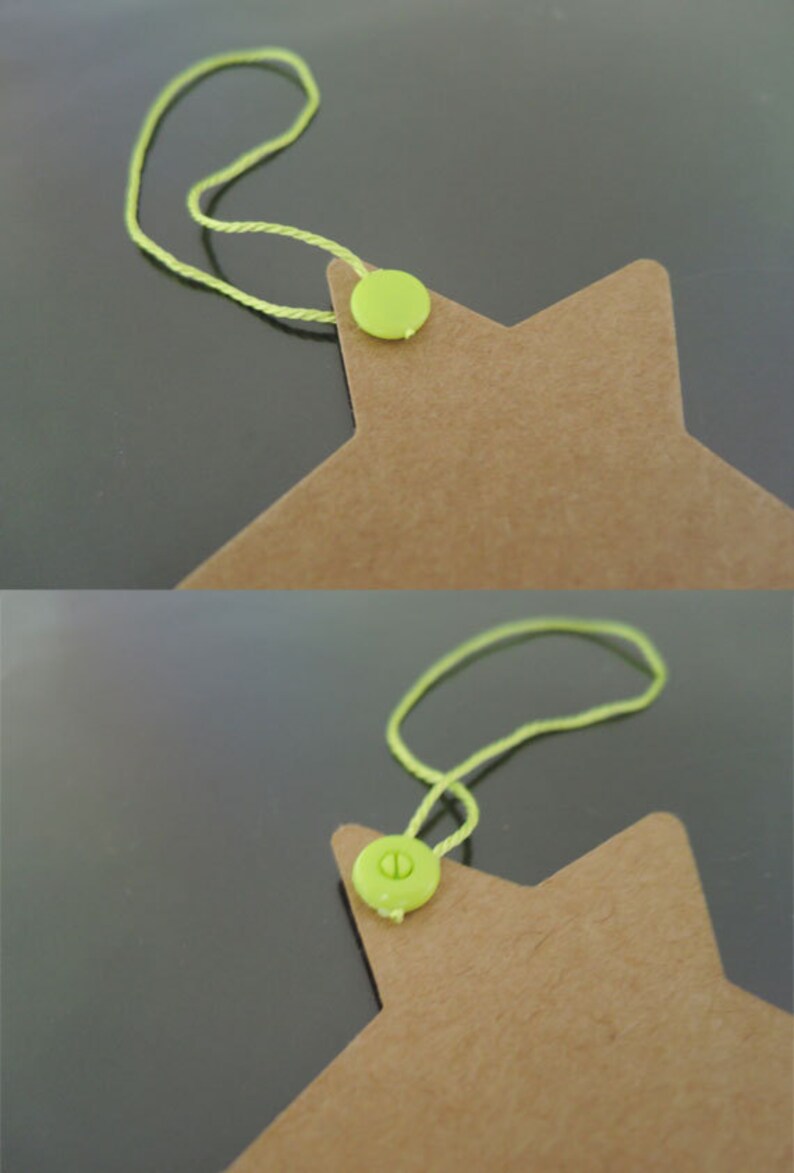 Hang Tag String 100pcs Apple Green Hang Tag String With | Etsy