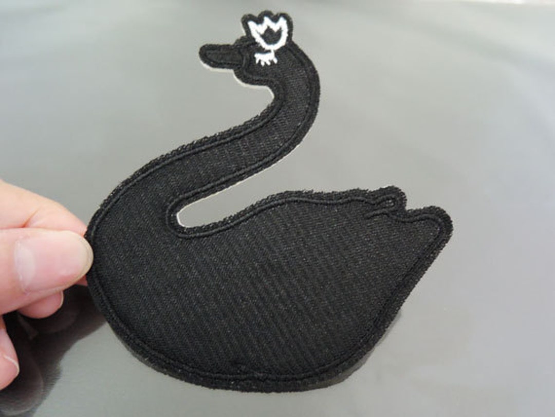 Iron on Patch - Black Swan Patches Iron on Applique Embroidered Patch Sew on Patch - Etsy