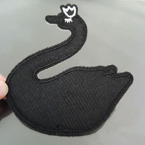 Iron on Patch - Black Swan Patches Iron on Applique Embroidered Patch ...