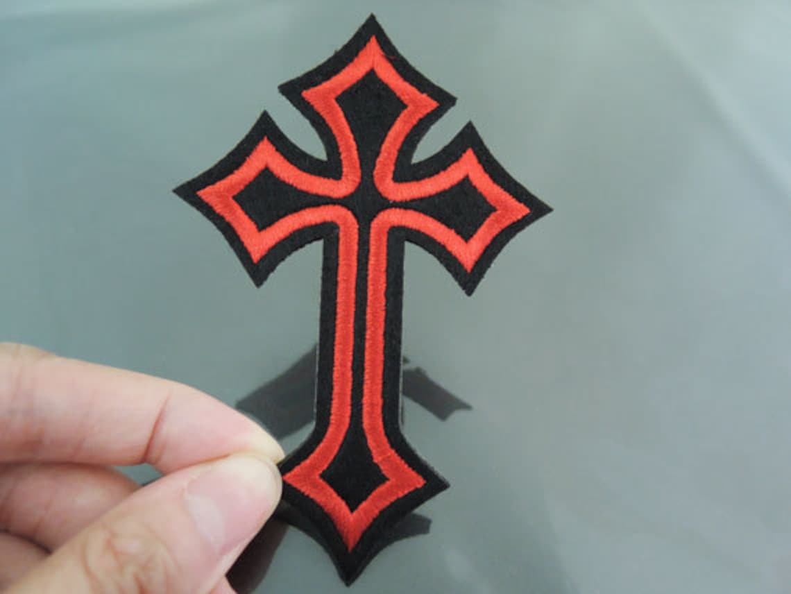 Iron on Patch Cross Patch Crucifix Patches Embroidered Patch - Etsy