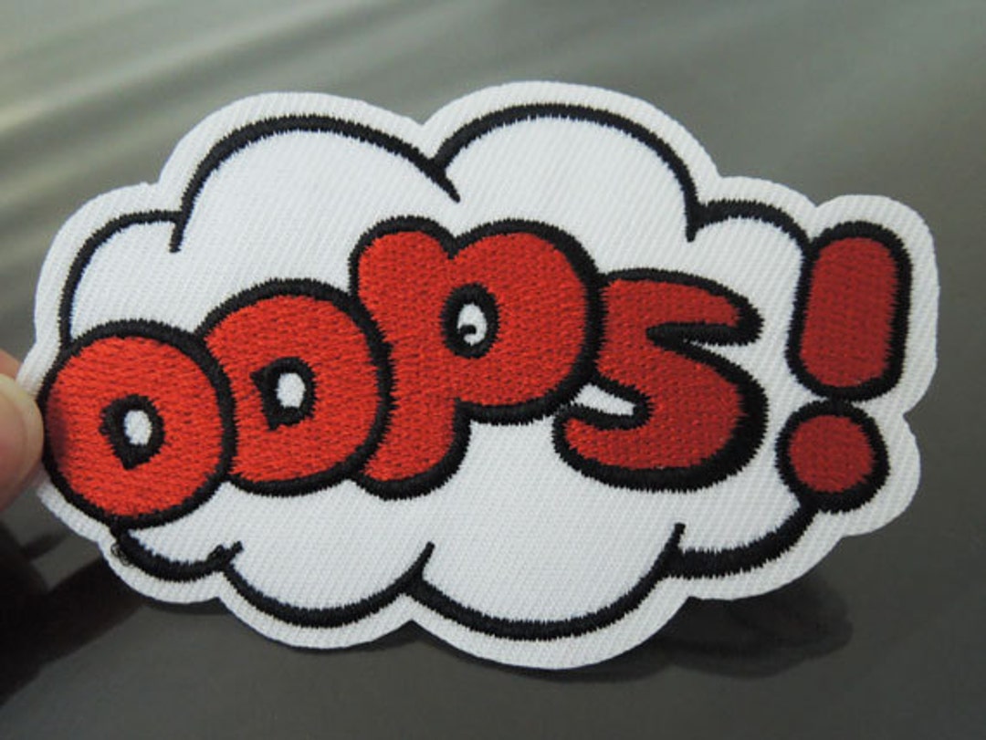 OOPS Letter Patches Iron on Patch or Sewing on Patch Letter - Etsy