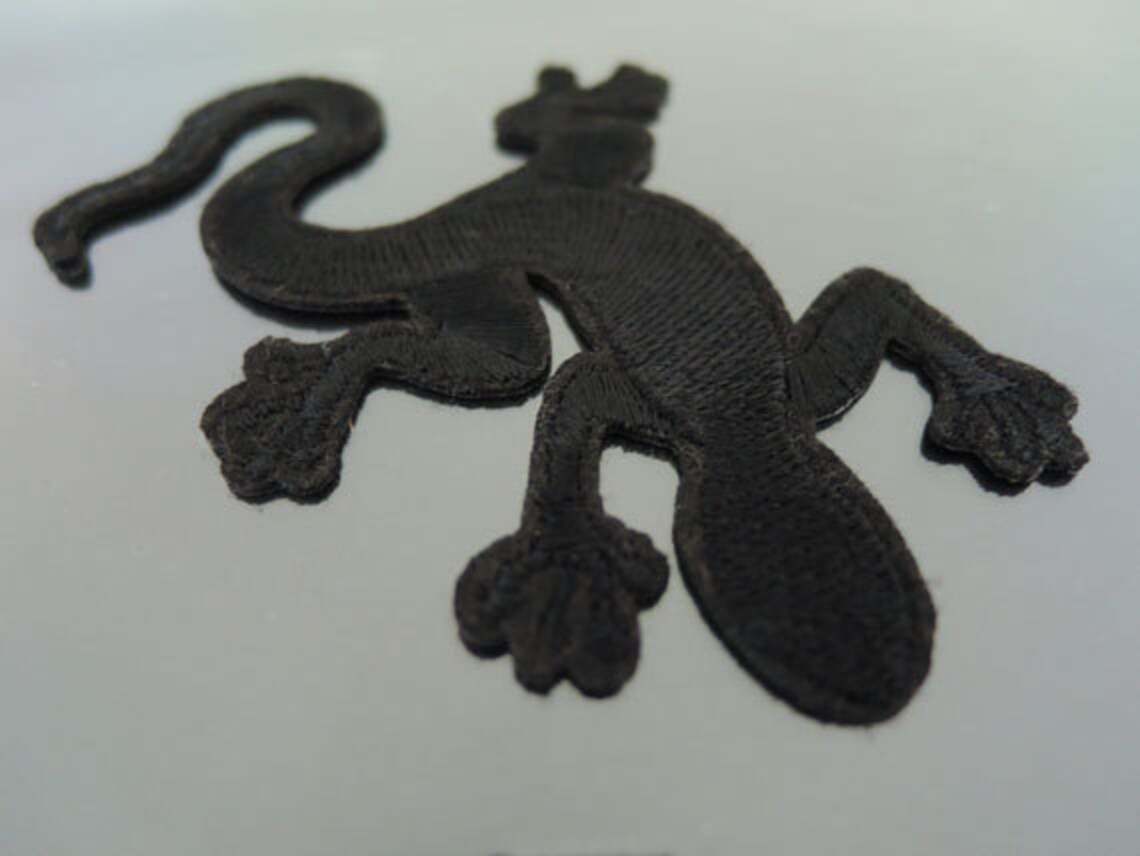 Lizard Patch - Iron on Patch or Sewing on Patch Iron-on Embroidered ...