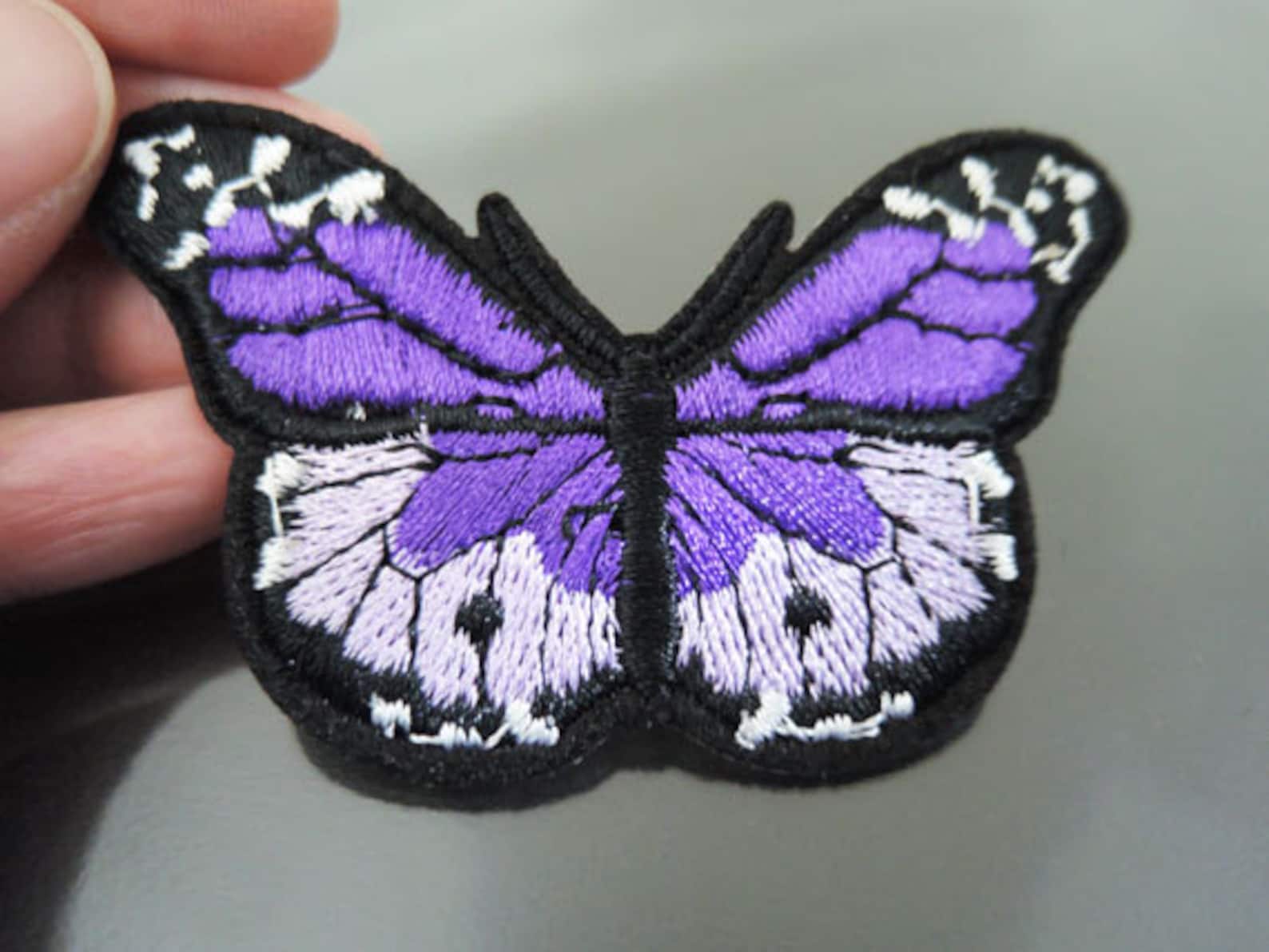 Patch Butterfly Iron on or Sewing on Embroidery Patches Appliques ...