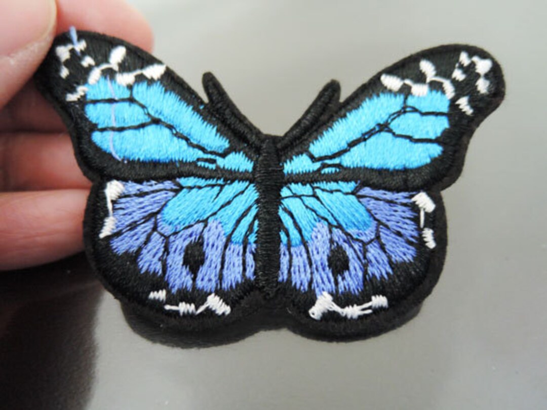 Iron on Patch or Sewing on Embroidery Butterfly Patches Appliques ...