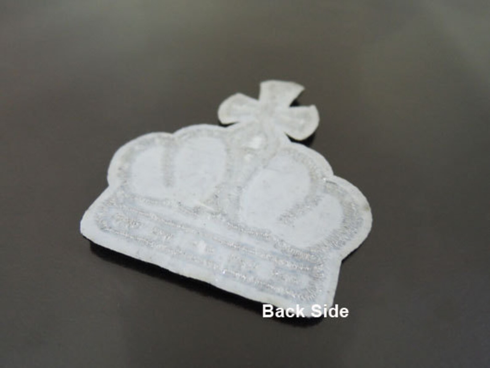 Crown Patches Silver patch Applique embroidered patch Iron On | Etsy