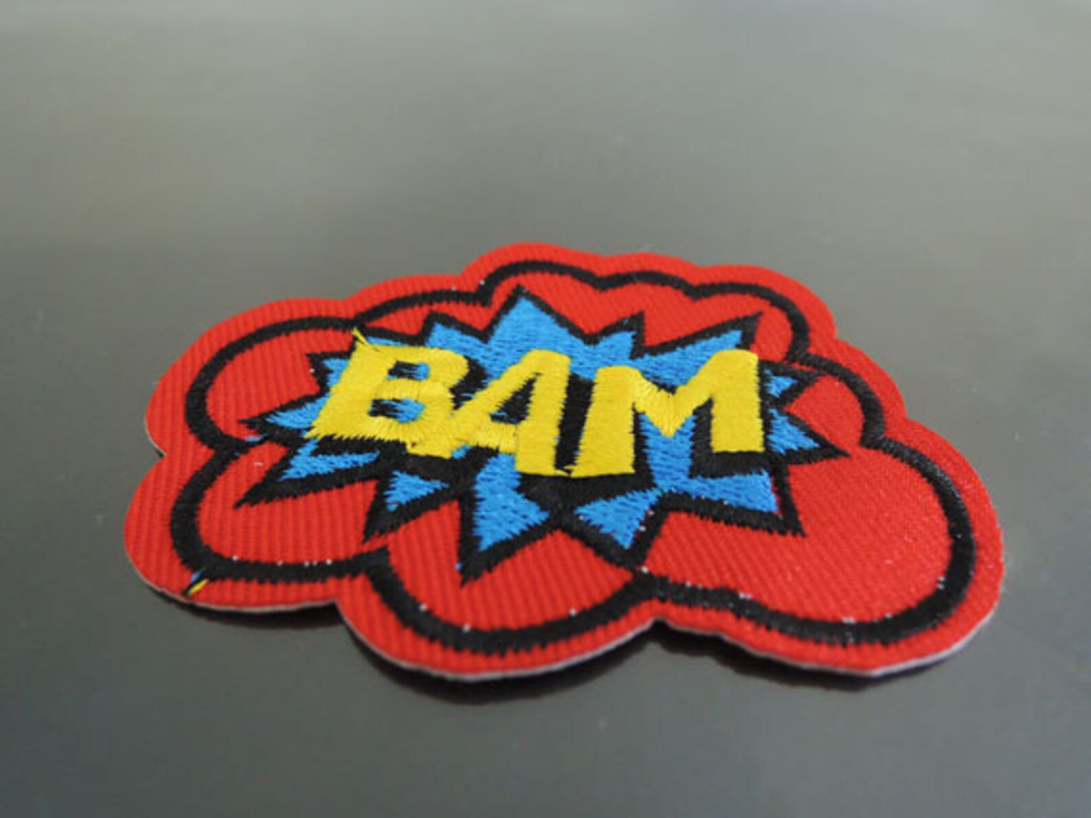 BAM Letter Patches - Iron on or Sewing on Patch Letter Patches Red Blue ...