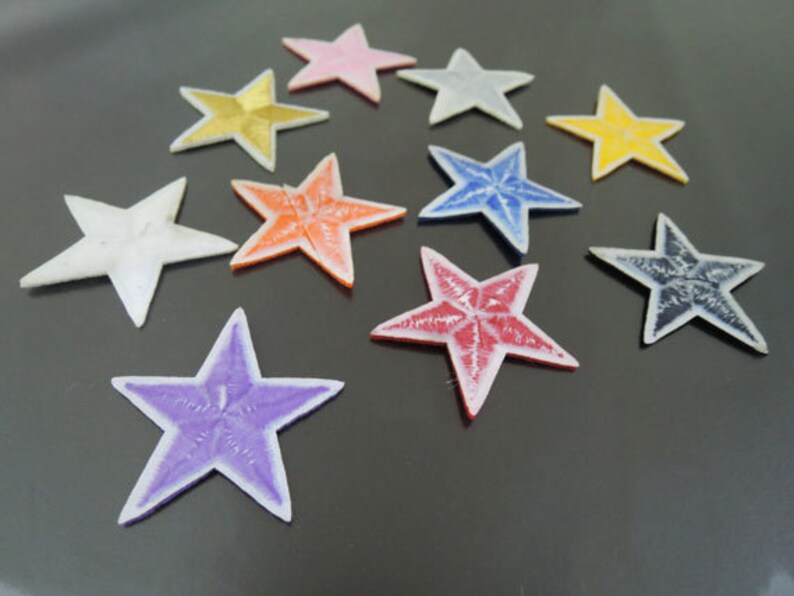 Star Patches Stars Patch Applique Embroidered Patch Iron on - Etsy
