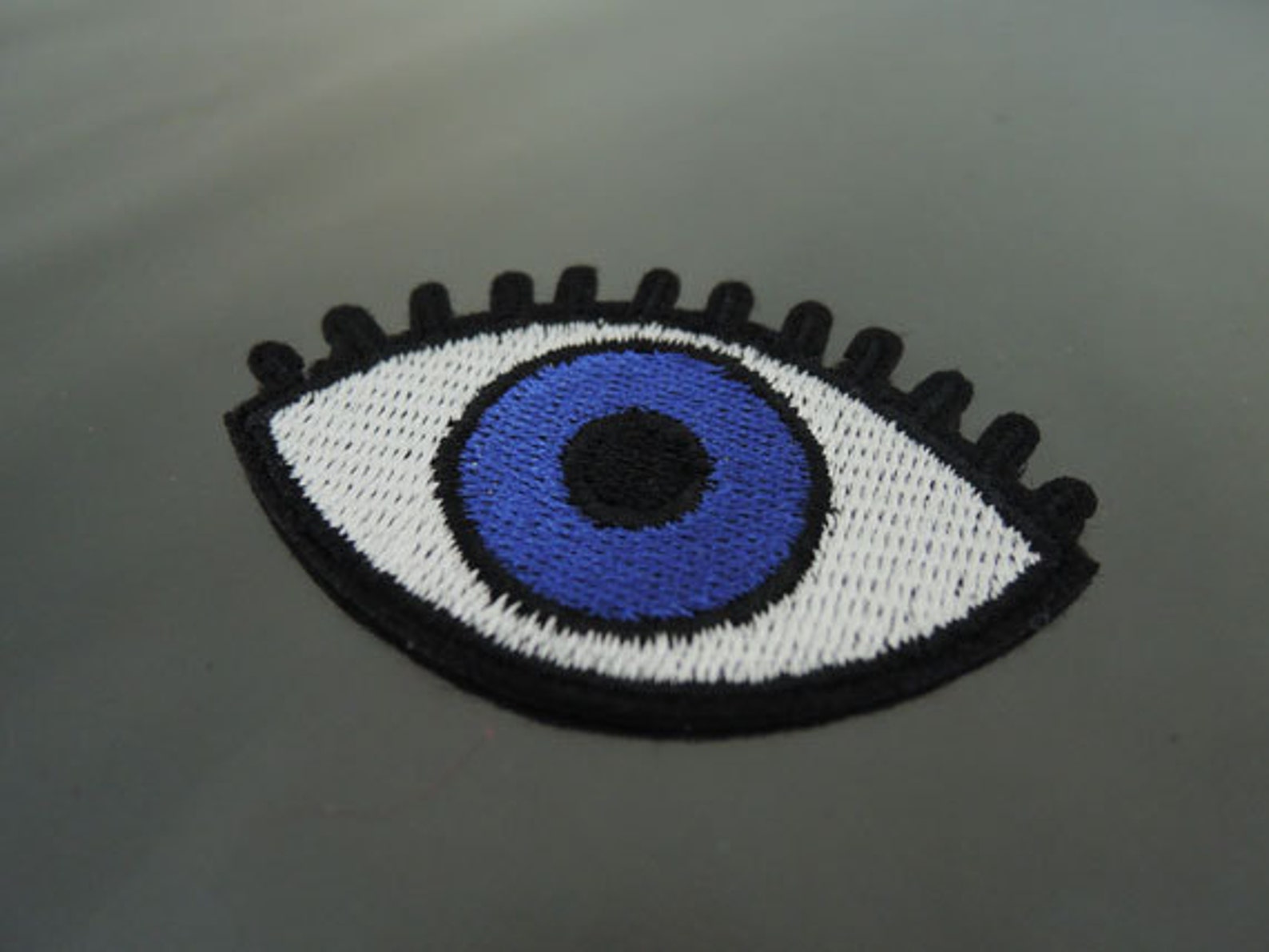 Iron on Patch Big Eye Patch Blue Eye Patches Eyeball Iron on Applique ...