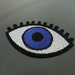 Iron on Patch - Big Eye Patch Blue Eye Patches Eyeball Iron on Applique ...