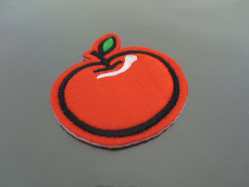 Apple Patch Fruit Patches Red Patch Applique Embroidered Patch - Etsy