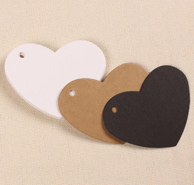Kraft Paper Tags - 50pcs Kraft Tags Heart Round Tag Price Tags Hang ...