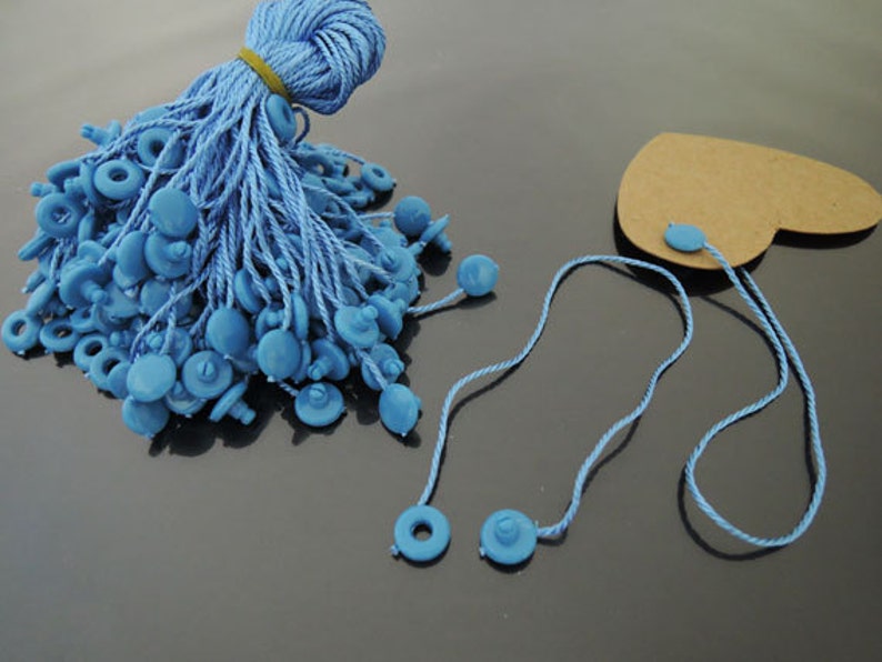 Hang Tag String 100pcs Sky Blue Clothing Hang Tag String | Etsy