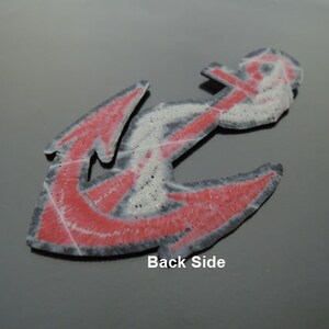 Anchor Patches - Iron on Patches Red Large Anchors Patch Round Applique ...