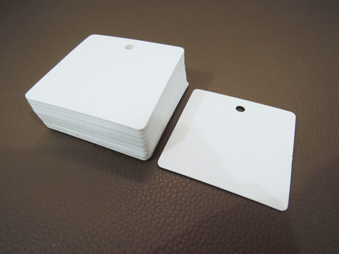 White Paper Tags - 50pcs White Tags Square Tag Price Tags Hang Tags ...