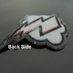 Flash Patches Iron on Patches or Sewing on Patch Flash With Cloud Patch ...