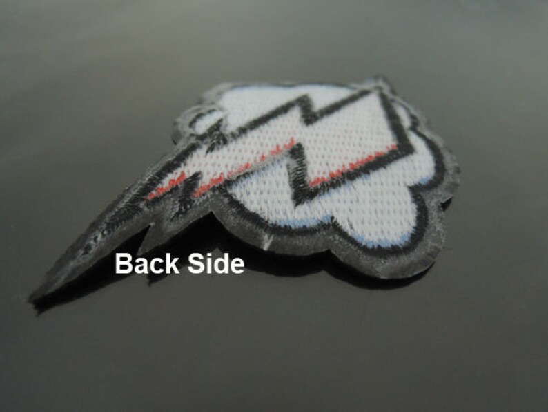 Flash Patches - Iron on Patches or Sewing on Patch Flash With Cloud ...