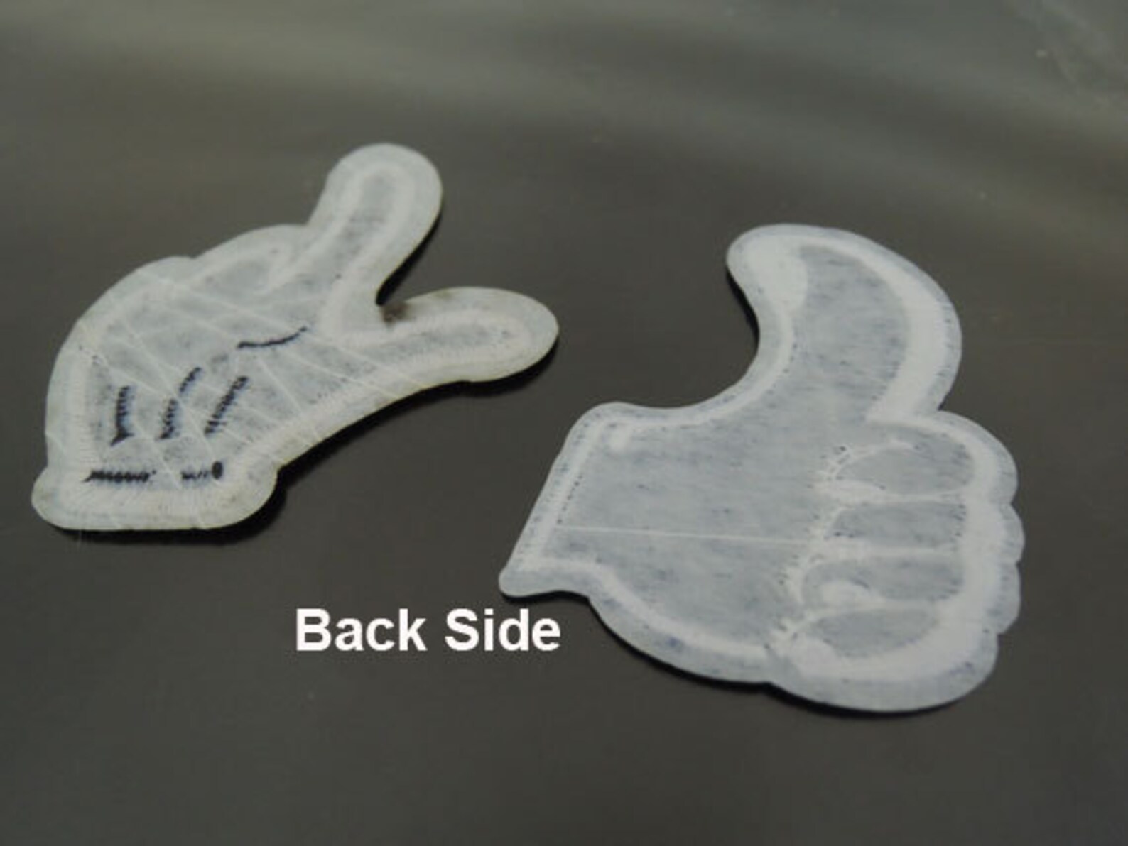 Iron on Patch Hand Patch Black and White Hand Patches Well | Etsy