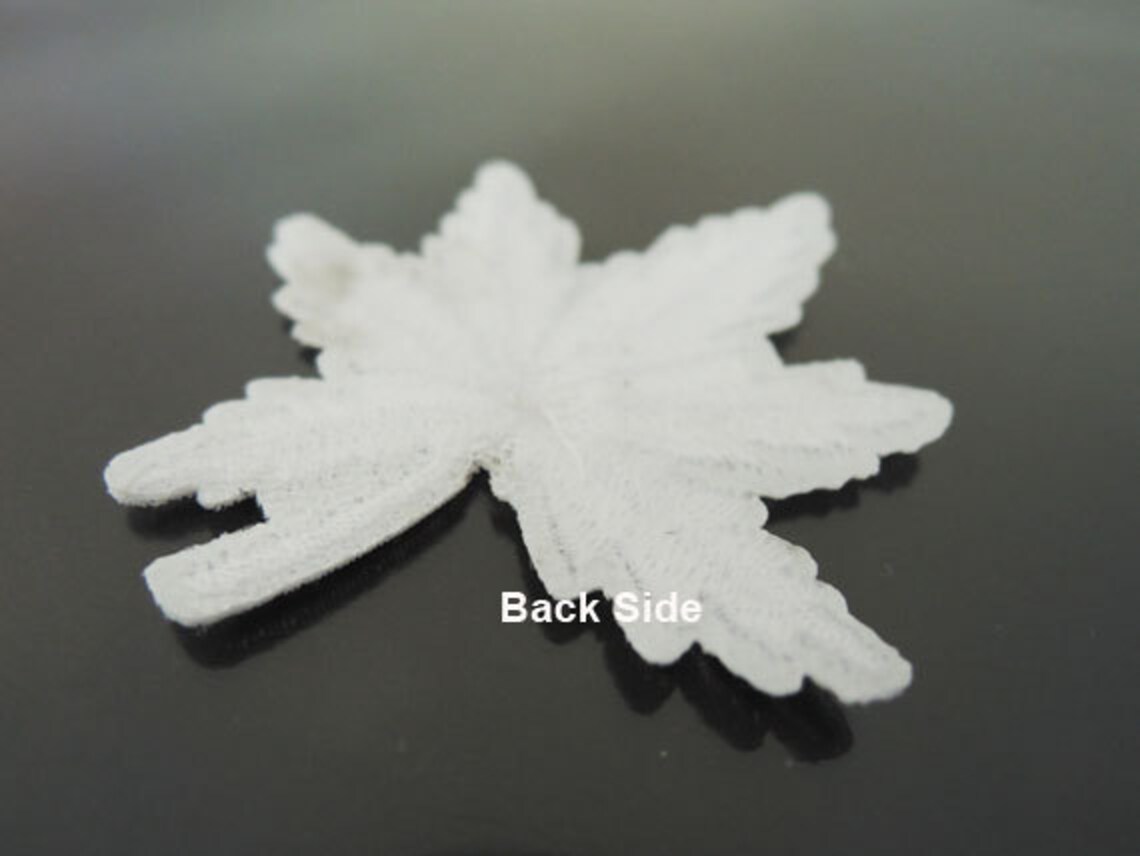 Iron on patch Leaves Patch White Leaf patches Badge patch | Etsy