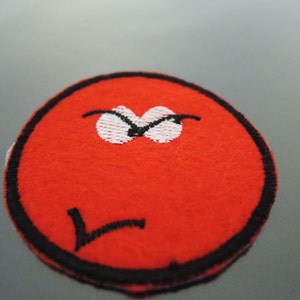 Red Face Patches Iron on Patches or Sewing on Patch Angry Patches ...