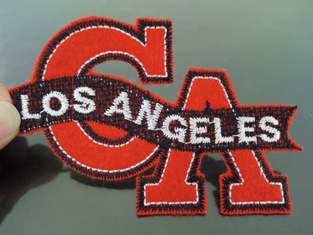 Los Angeles Letter Patches - Iron on or Sewing on Patch USA Country CA ...