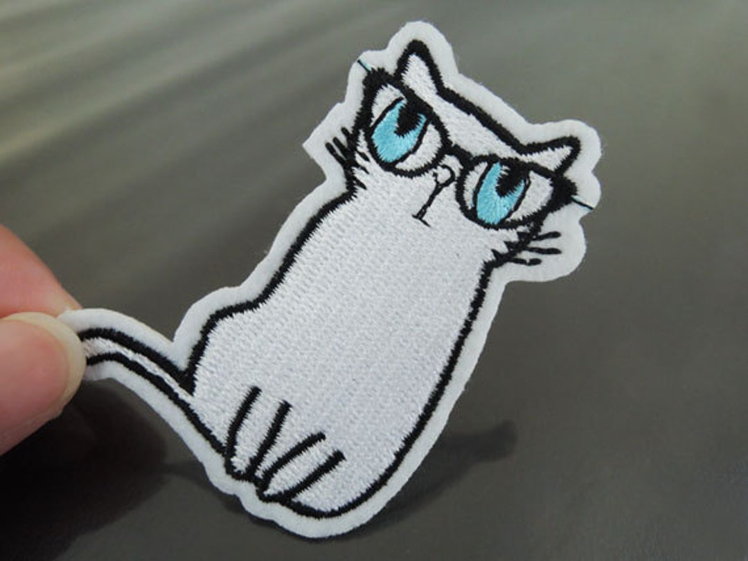 Iron on Patch Cute Cat Patches Animal Patch Small Kitty Applique ...