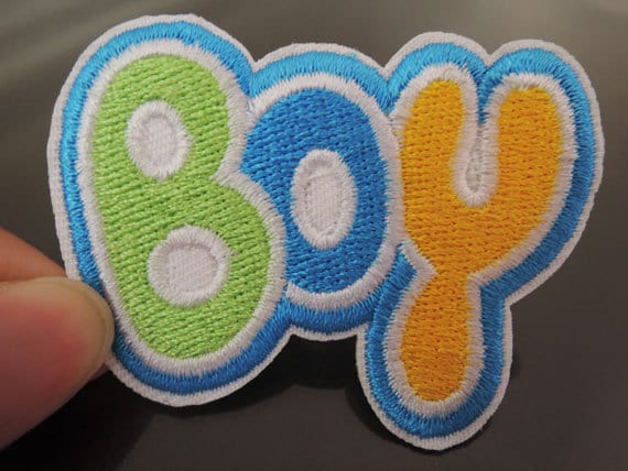 BOY Letter Patches Iron on or Sewing on Patch BOY Patches | Etsy